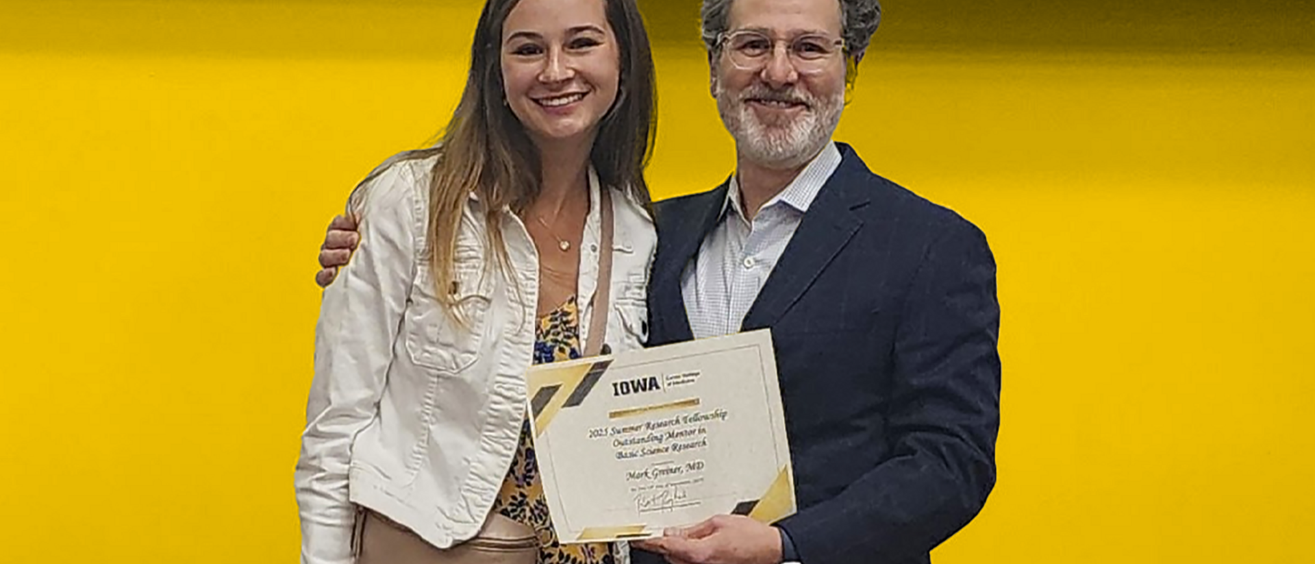 Dr. Mark Greiner Honored for Outstanding Mentorship | Department of ...